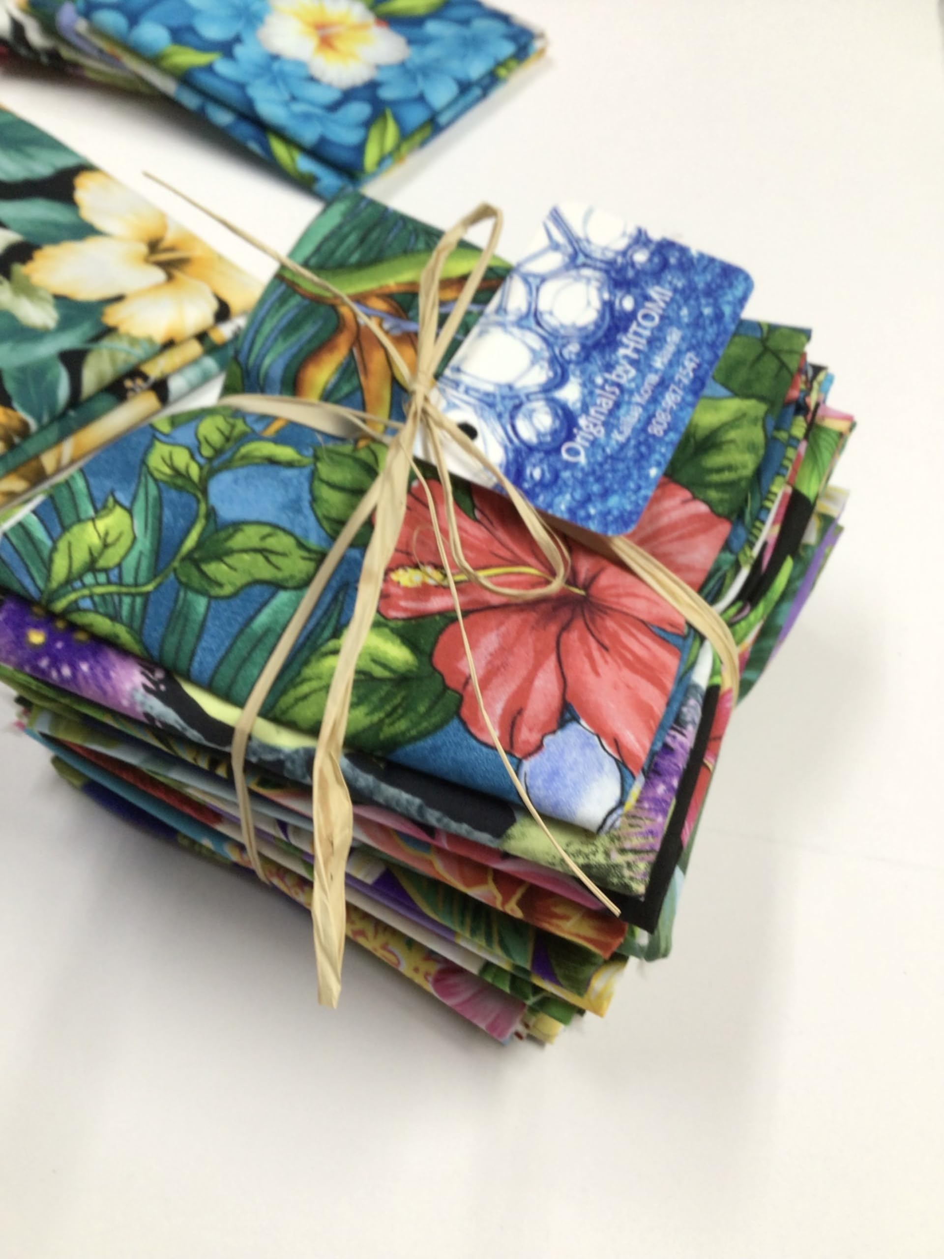 Hawaiian Print Tropical Fat Quarter Bundles 20 Pieces 5 Yards Total No Duplicates