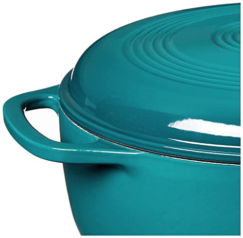 Lodge EC6D38 Enameled Cast Iron Dutch Oven, 6-Quart, Lagoon