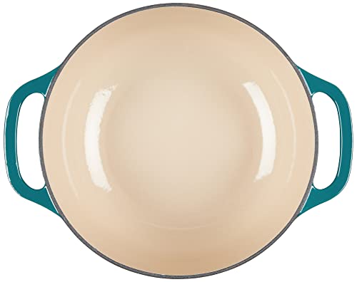 Lodge EC6D38 Enameled Cast Iron Dutch Oven, 6-Quart, Lagoon