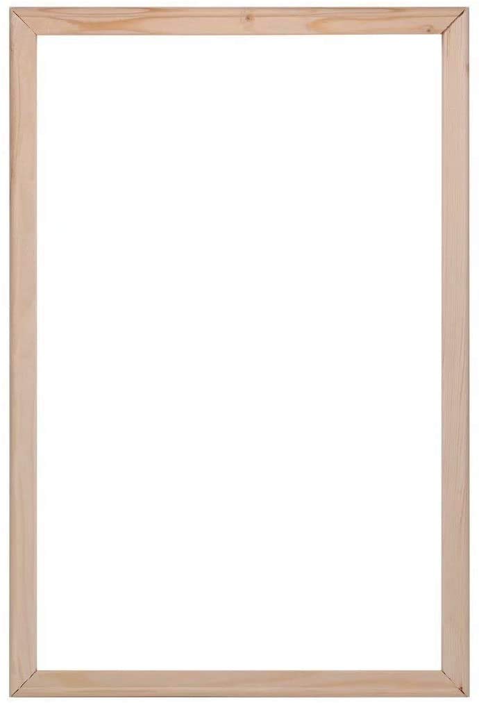 Aksuo 16x20 inch Wooden Frame Canvas Stretcher Bars with Thumb Tacks for Oil Painting and Paint by Numbers (4 Strips) (40x50cm)