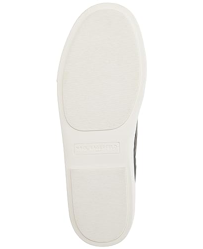 Karl Lagerfeld Paris Women's Cate Box Lace Up Sneaker, Black/Bright White, 7.5