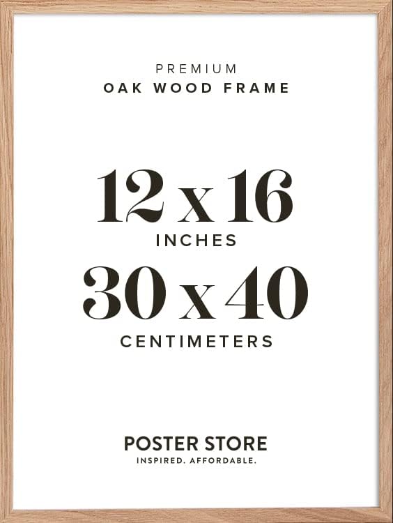 Poster Store 12x16 Oak Wood Picture Frame