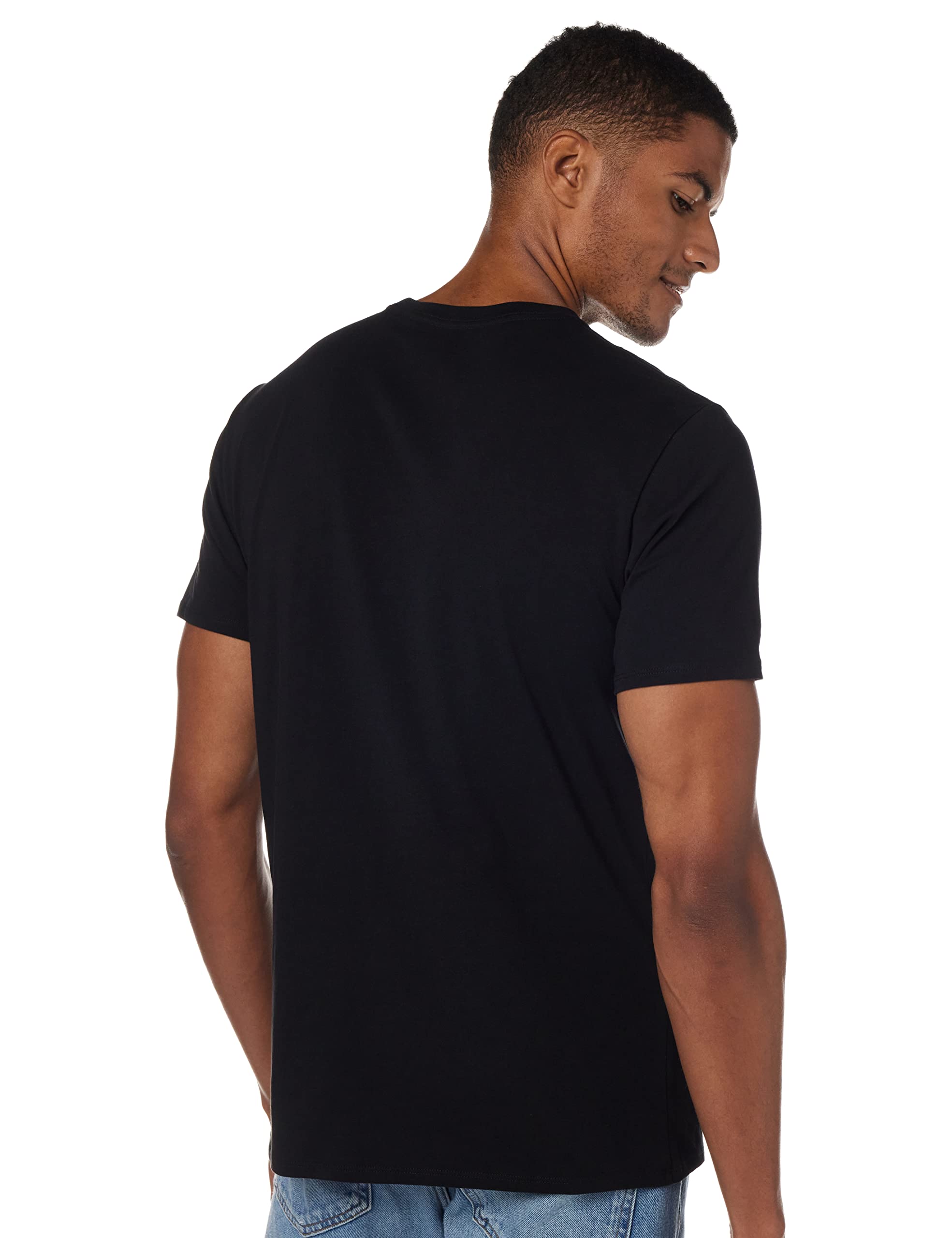 Karl Lagerfeld Paris mens Kocktail Karl Short Sleeve Crew Neck T-shirt T Shirt, Black, Large US