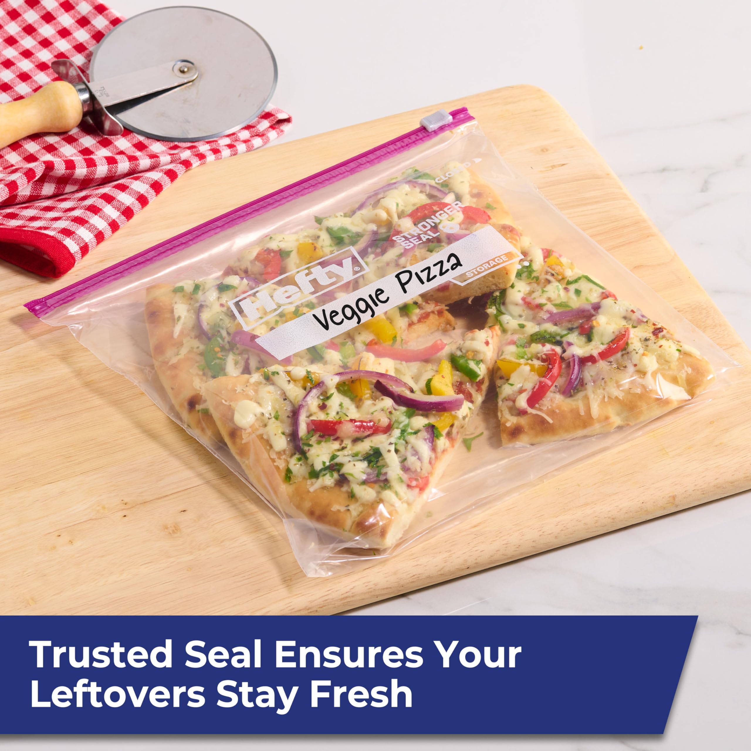 Hefty Slider Storage Bags, Gallon Size, 66 Count