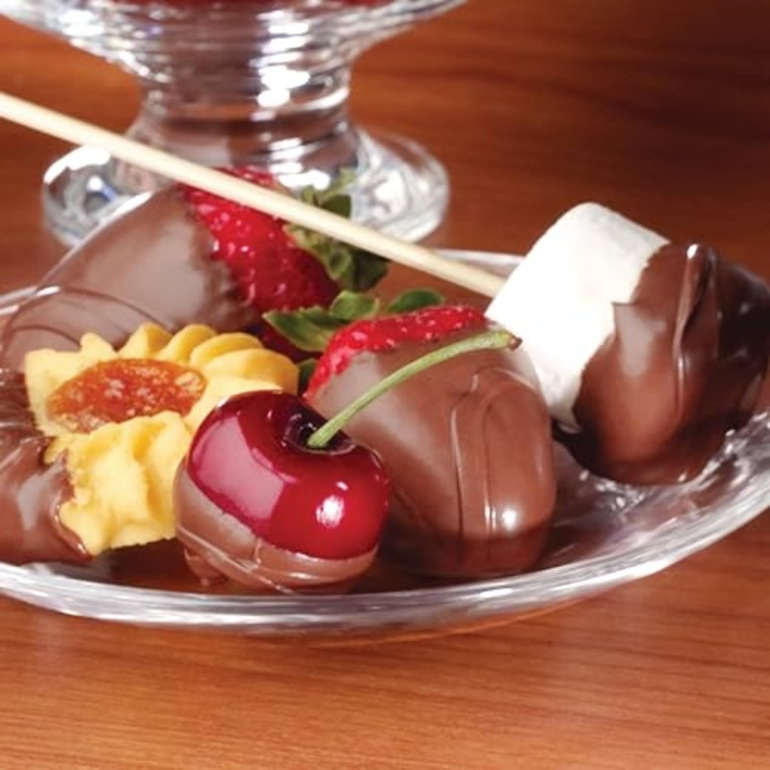 Nostalgia Electric Chocolate Fondue Fountain, 24-Ounce, 3-Tier Set, Fountain Machine for Cheese, Melting Chocolate, Liqueurs, Black