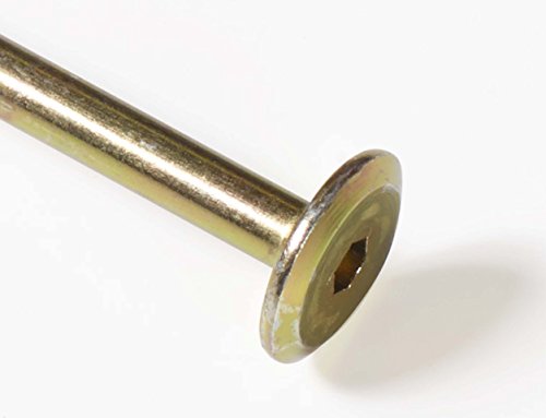 Palace Imports 120 mm Bolts and Half-Moon/Crescent/Lunar Nuts B120, Pack of 4. 1/4 Inch Thread. Best for Made in Brazil Beds/Bunk Beds with 3 Inch Posts.
