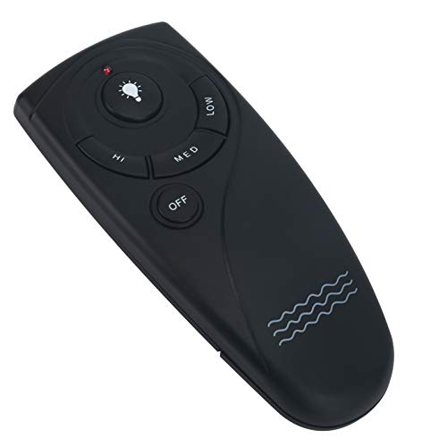 WINFLIKE UC7083T Replacement Remote Control fit for Hampton Bay Harbor-Breeze Ceiling Fan Wireless Remote Control Mount Without Reverse Function Black