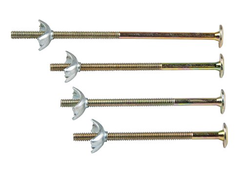 Palace Imports 120 mm Bolts and Half-Moon/Crescent/Lunar Nuts B120, Pack of 4. 1/4 Inch Thread. Best for Made in Brazil Beds/Bunk Beds with 3 Inch Posts.