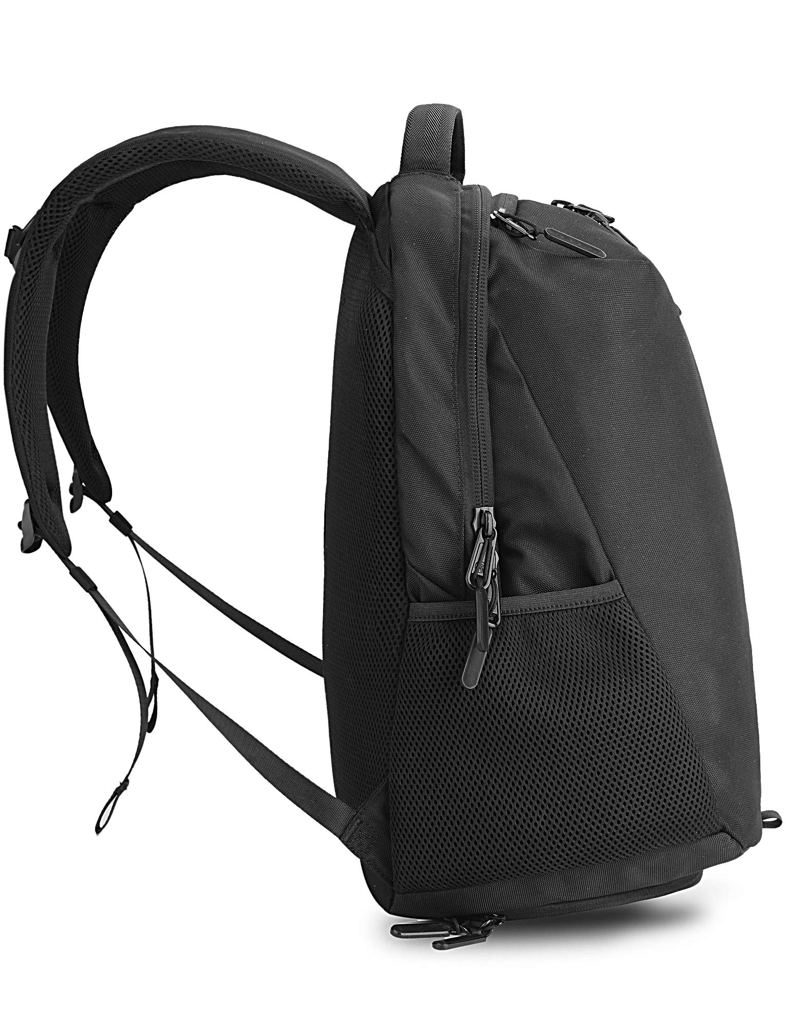 Kah&Kee Compact Gym Work Backpack Waterproof Travel School Bag Good for Laptop and Multipurpose (Black II)