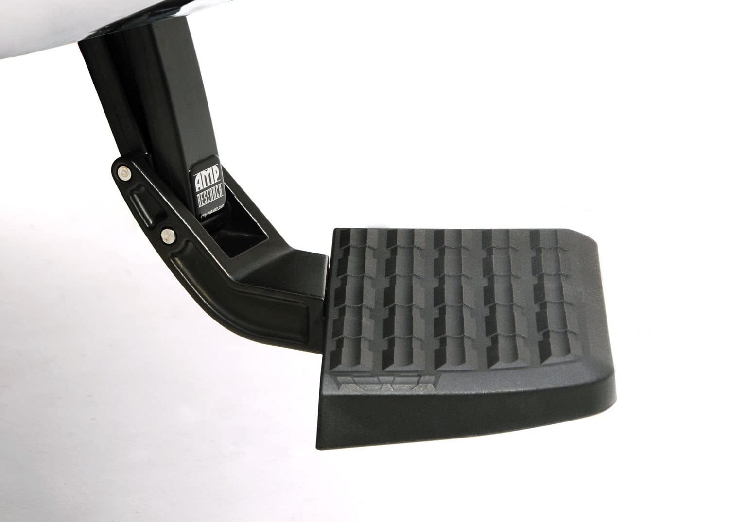 AMP Research 75307-01A BedStep Retractable Bumper Step for 2005-2015 Toyota Tacoma,Black,Large