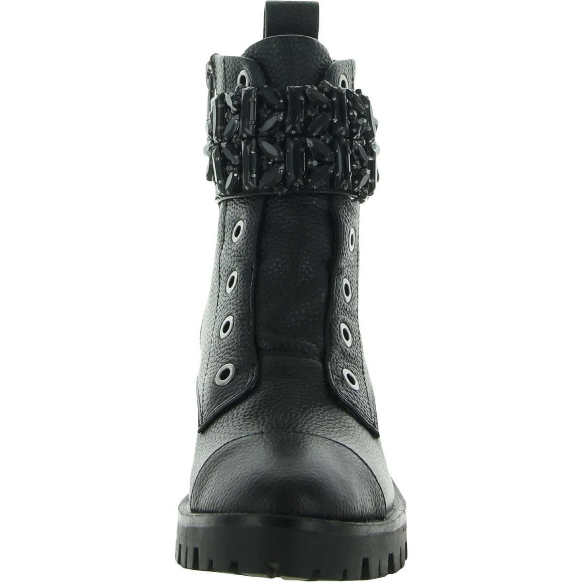 Karl Lagerfeld Paris mens Pippa Combat Boot, Black, 8.5 US