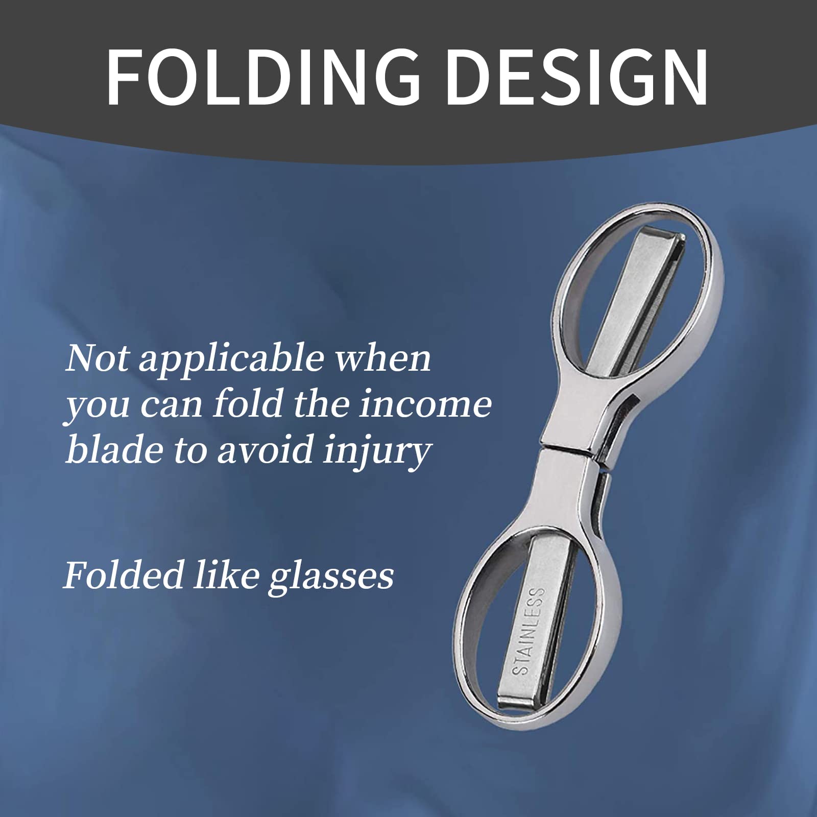 2Pcs Folding Scissors Travel safe portable small stainless steel telescopic cutter Telescopic Cutter Used for Home Office, Safety Portable Travel Trip Scissors