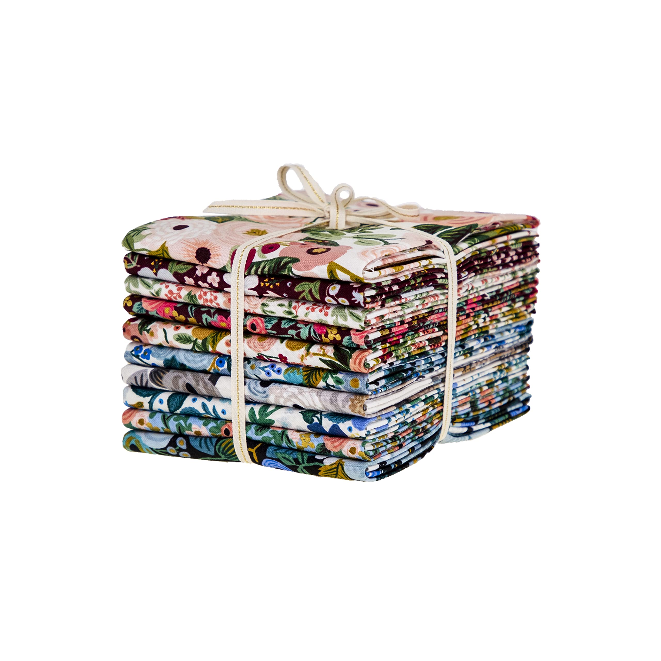 Garden Party Fat Quarter Bundle (10 Pieces) by Rifle Paper Co. for Cotton+Steel 18 x 21 inches (45.72 cm x 53.34 cm) Fabric cuts