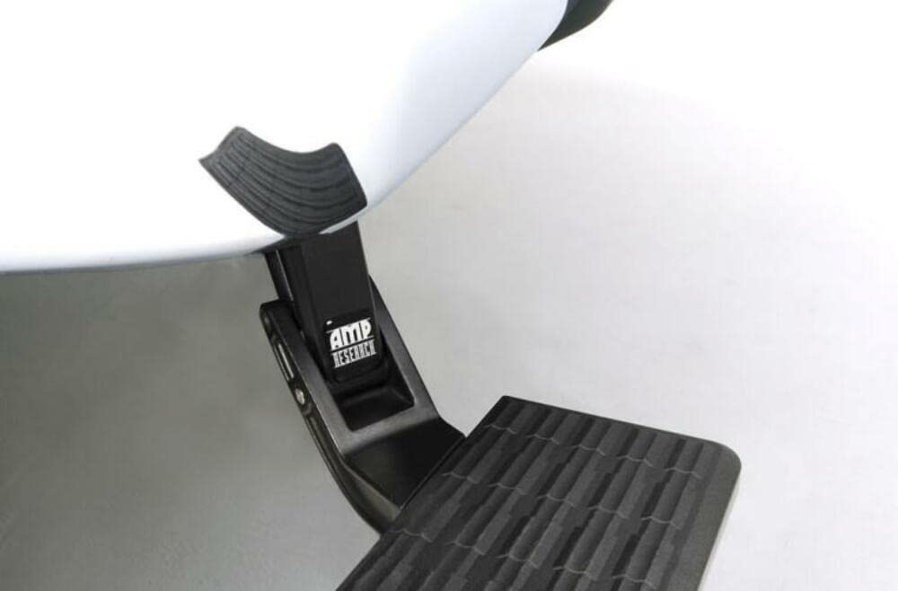 AMP Research 75307-01A BedStep Retractable Bumper Step for 2005-2015 Toyota Tacoma,Black,Large