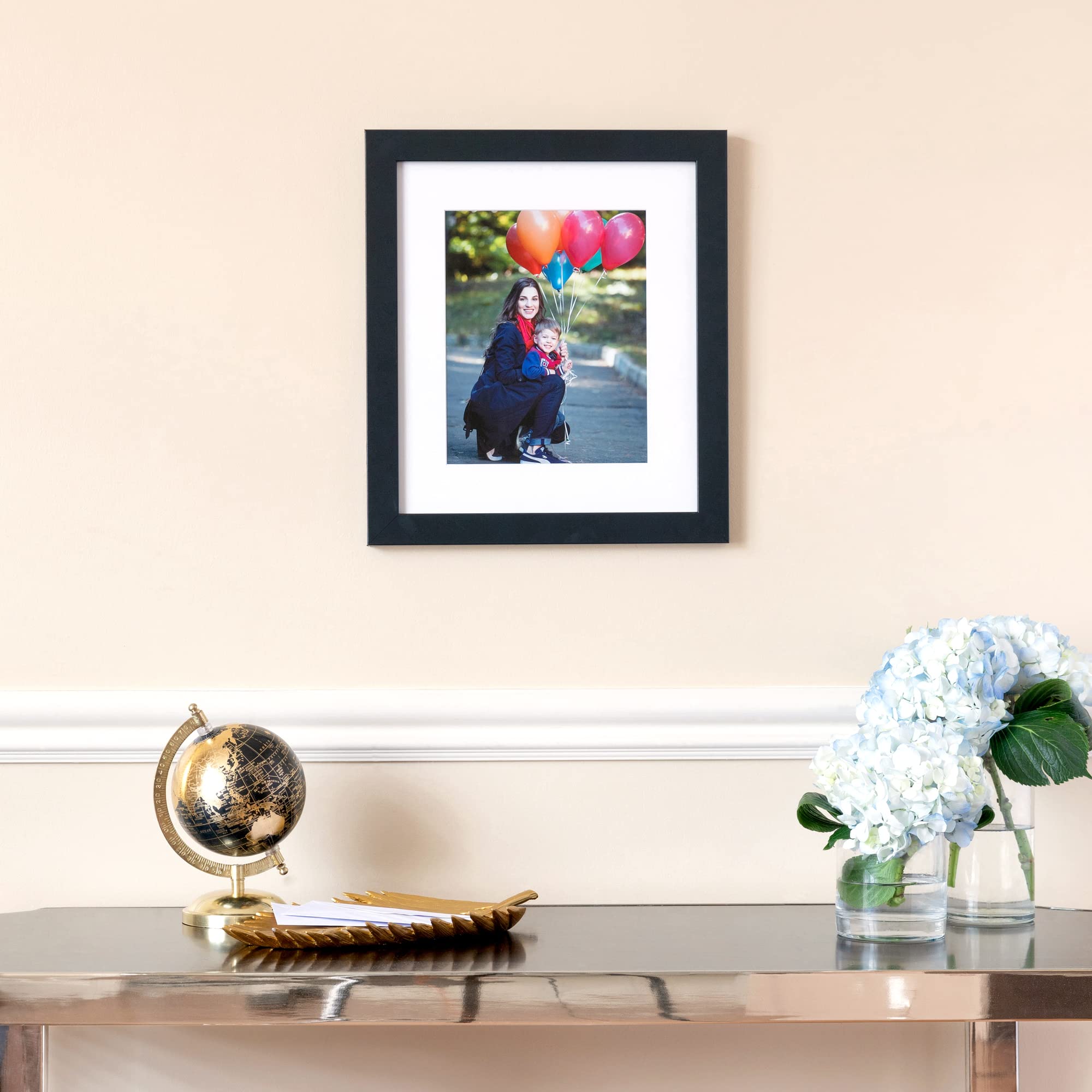 ArtToFrames 10x25 inch Black Picture Frame, 2WOMFRBW72079-10x25