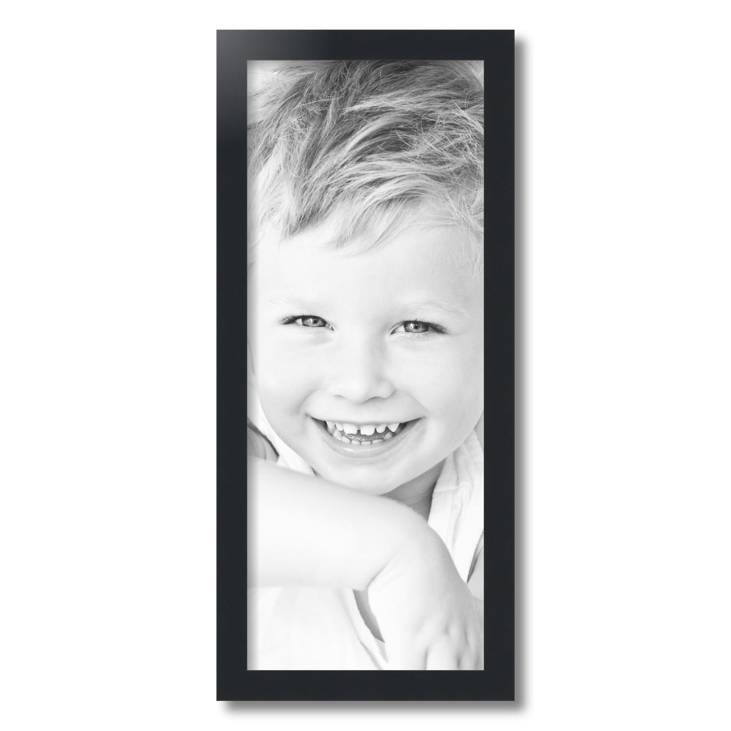 ArtToFrames 10x25 inch Black Picture Frame, 2WOMFRBW72079-10x25