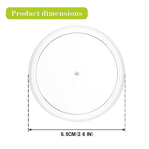 Oui Yogurt Jar Lids, 48 Pcs Oui Yogurt Jar Lids Set, Clear Plastic Jar Replacement Lids Compatible with Oui Yogurt Jars, Lids for Oui Yogurt Jars