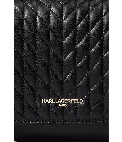 KARL LAGERFELD Paris Kris Top-Handle Crossbody Black One Size