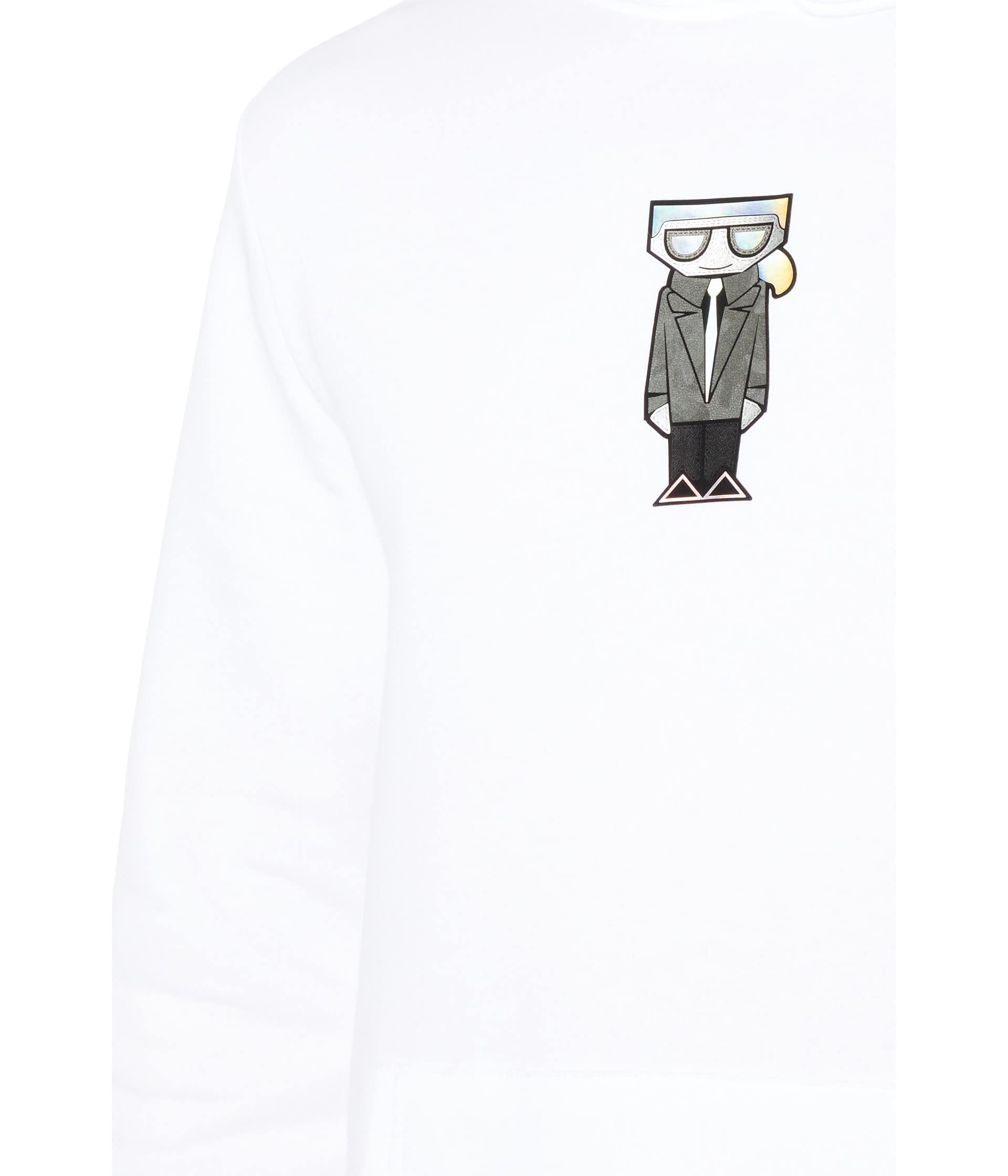 Karl Lagerfeld Paris Men's Soft Solid Hoodie, White, X-Large