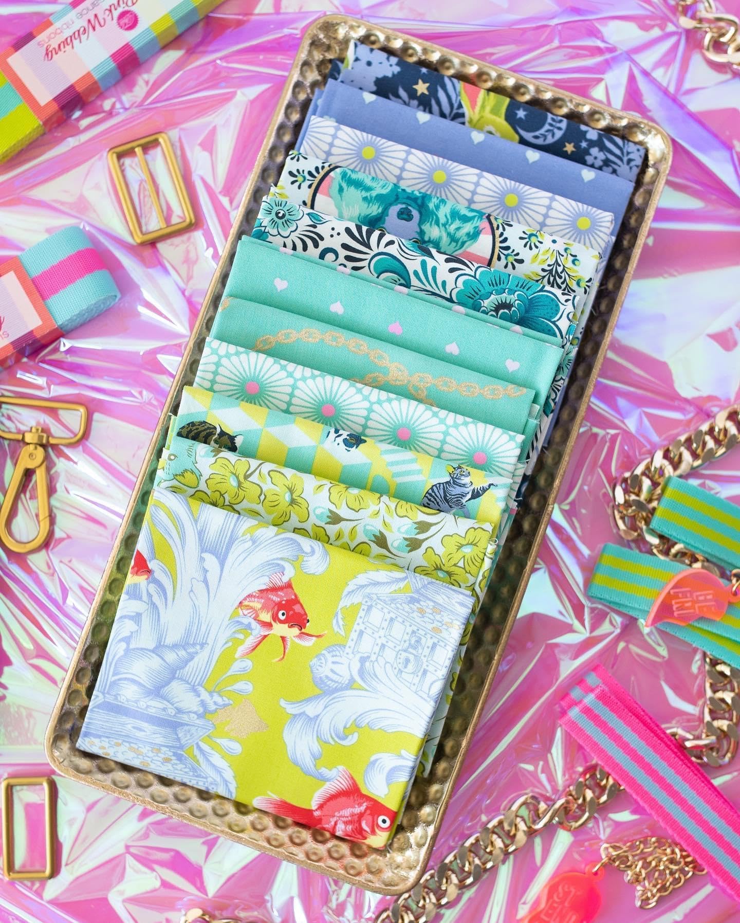 Besties Fat Quarter Bundle (22 Pieces) by Tula Pink for FreeSpirit (FB4FQTP.Besties)