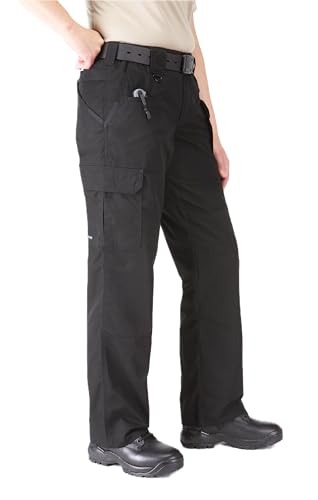 5.11 Tactical Women's Taclite Pro Ripstop Pants, Regular Fit, 8 Pockets, Style 64360, Black, Women's 20 Long