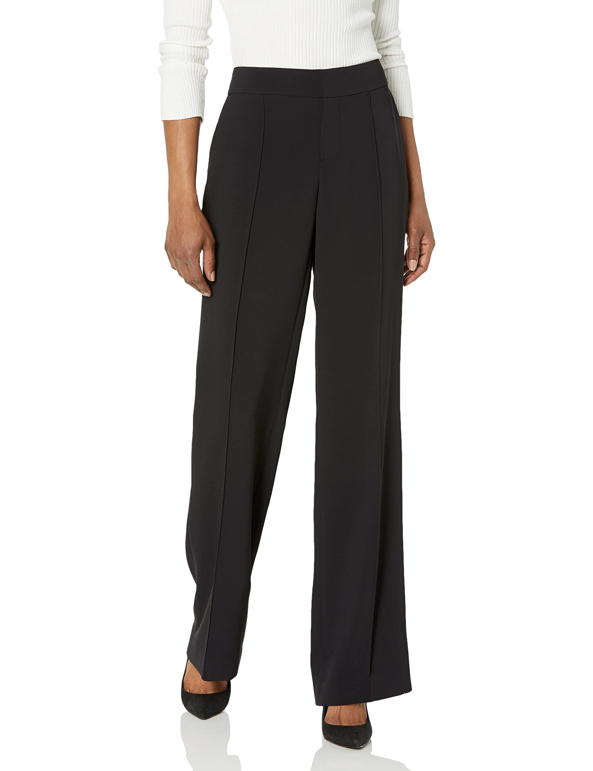 Karl Lagerfeld Paris Women's Everyday Suiting Soft Pant, Black, 16