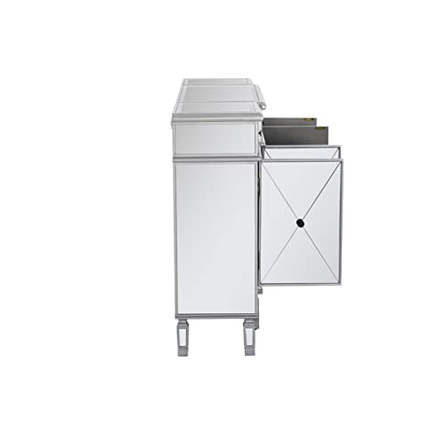 Powell Company Mirrored 4-Door 3-Drawer Console