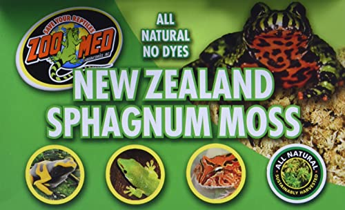 Zoo Med Laboratories SZMCF3NZ New Zealand Sphagnum Moss, 80 Cubic Inch
