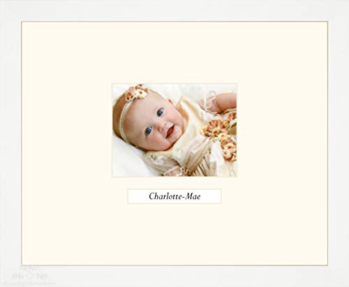 Large 50x40cm Christening Guest Signing Board White Frame