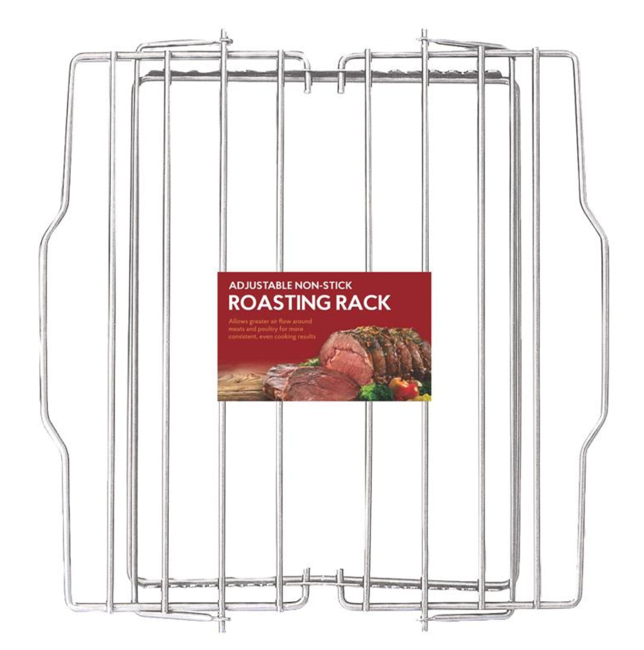 HIC Harold Import Co. Adjustable Baking Broiling Roasting Racks, Chrome Plated Steel Wire