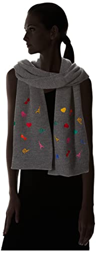 Karl Lagerfeld Paris womens Accessories Scarf,Heathered Granite,ONE SIZE