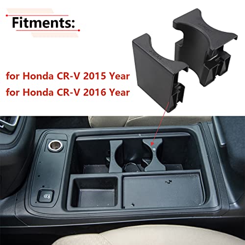 RLB-HILON Cup Holder Insert Compatible with Honda CRV CR-V 2015 2016 Year, Cup Holder Divider