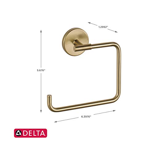 Delta Faucet 759460-CZ Trinsic Towel Ring, 2 x 6.41 x 5.69 Inches, Champagne Bronze