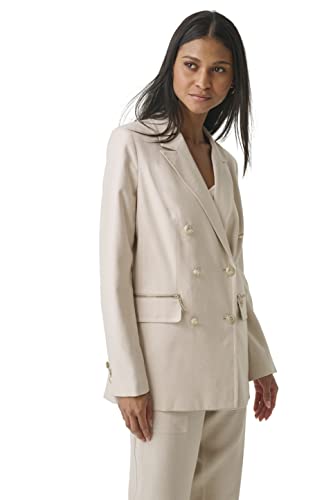 Karl Lagerfeld Paris Women's Long Sleeve Everyday Fashion Sport Jacket, Bone, Small