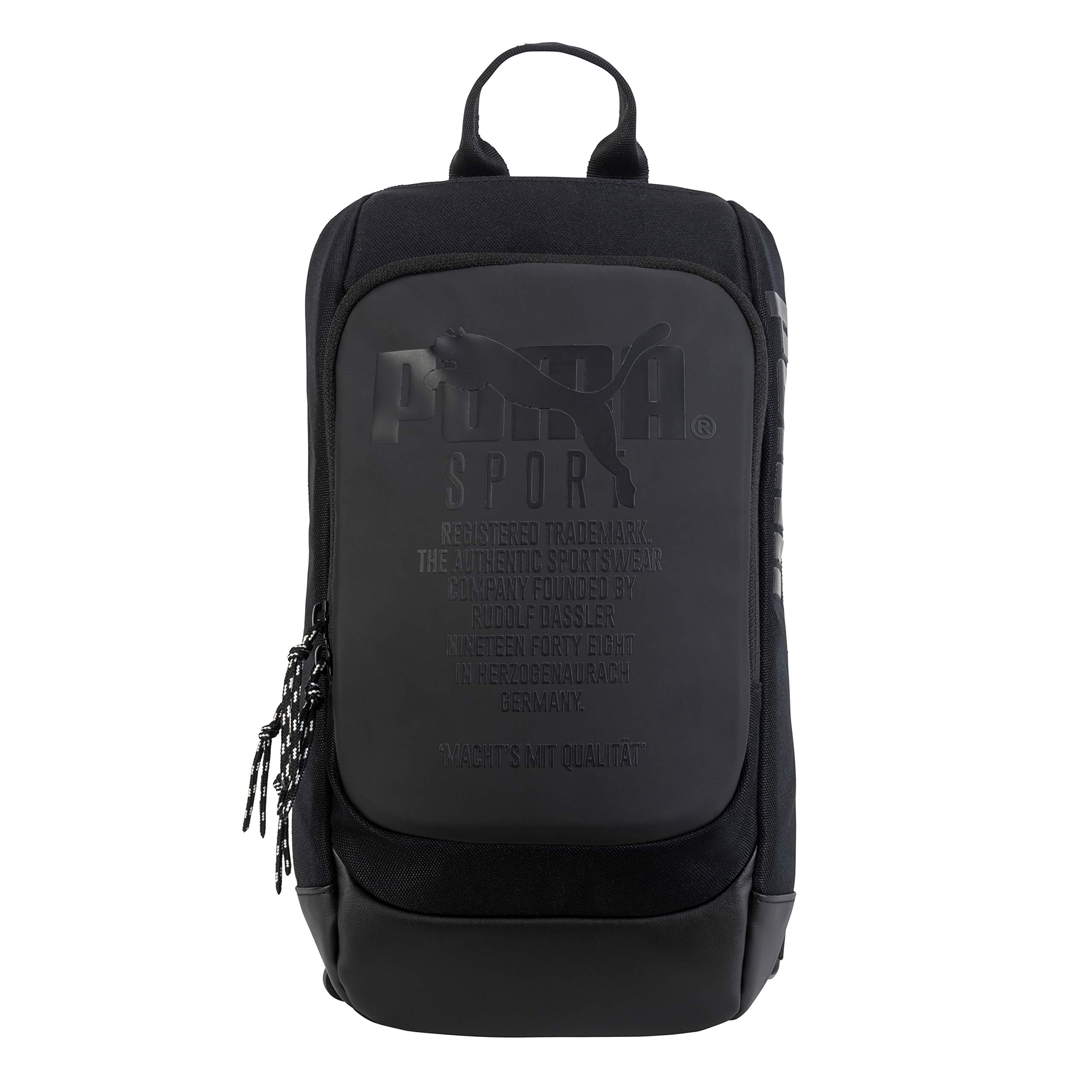 PUMA Forecast Multitude Backpack Sling Shoulder Bag (Black, One Size)