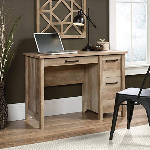Sauder Cannery Bridge Desk, L: 43.15" x H: 19.291" x W: 29.528", Lintel Oak Finish