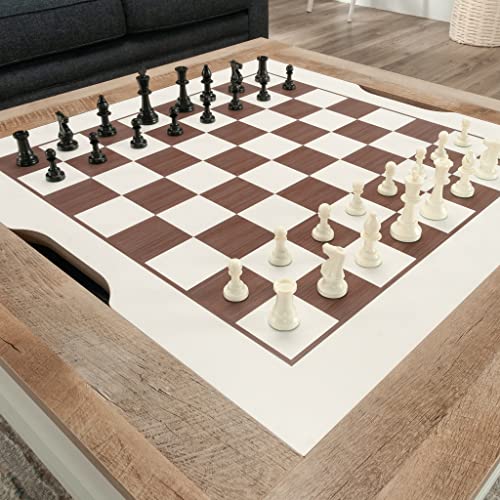 Sauder Cottage Road Coffee Gaming Table with Removable Top, Soft White Finish