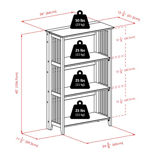 Winsome Wood Mission Shelving, Natural