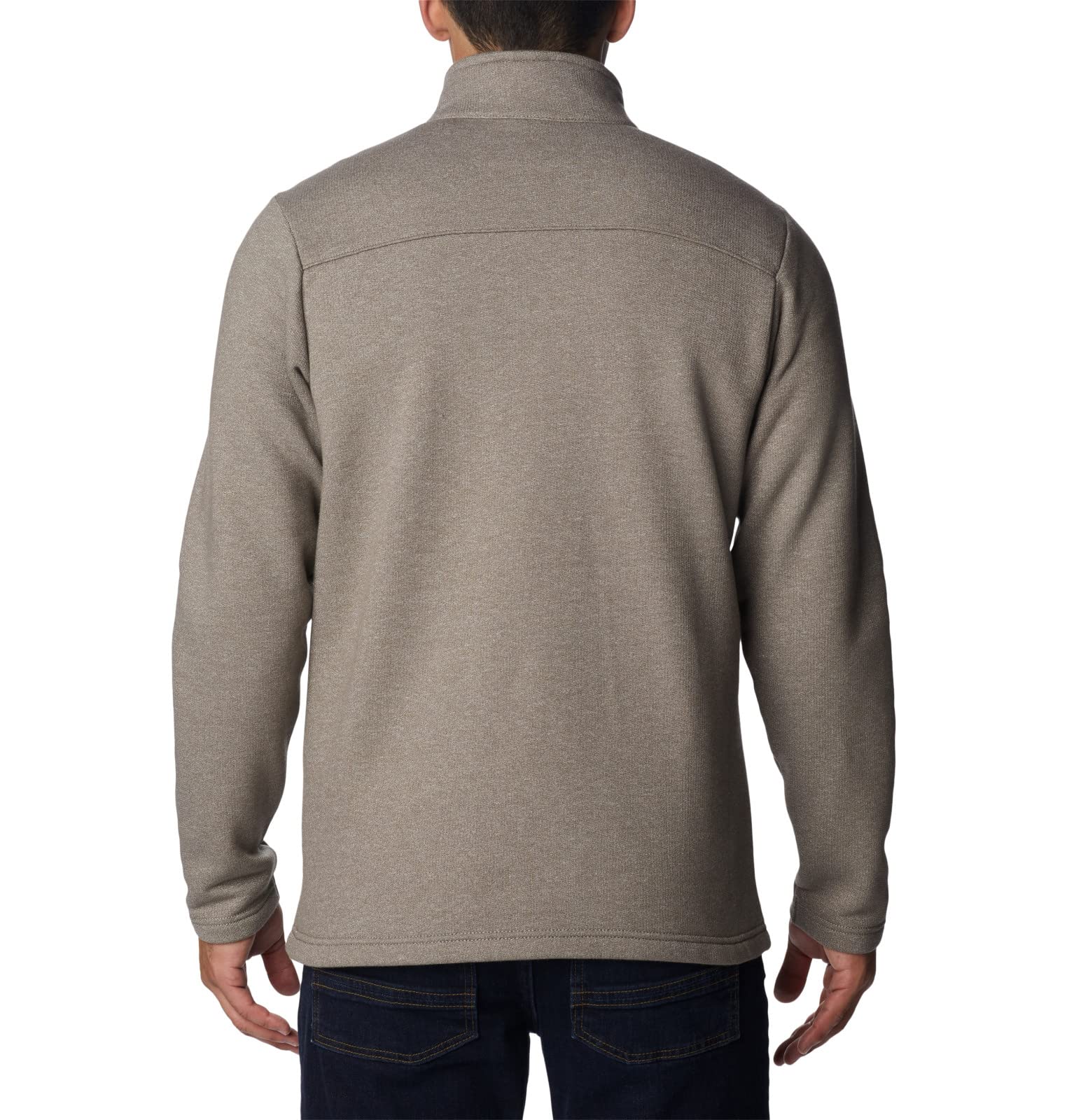 Columbia Men's Great Hart Mountain III Half Zip, Boulder Heather, Large
