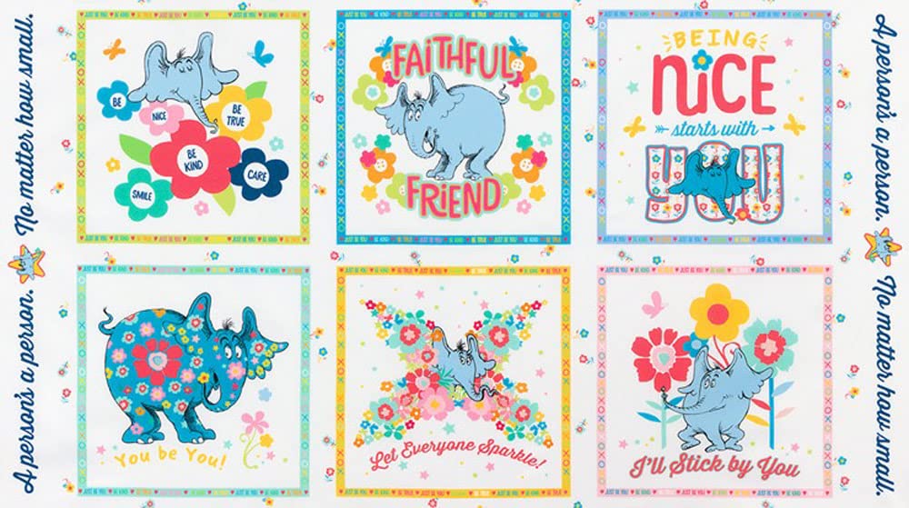 Robert Kaufman Kaufman Horton Kindness Fat Quarter Bundle 7pcs, Multi