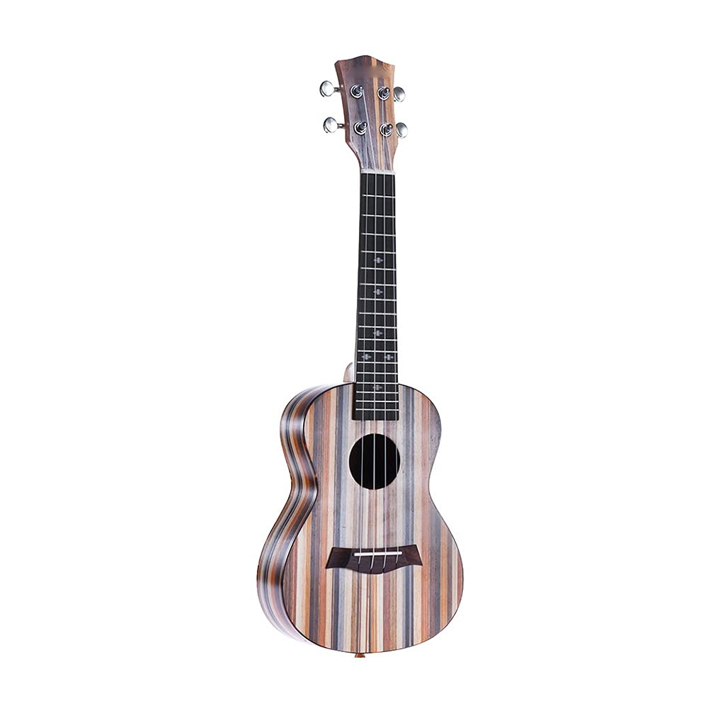 LMMDDP 24" Acoustic Ukulele Soprano Strings Neck Rosewood Fingerboard String Instrument Musical