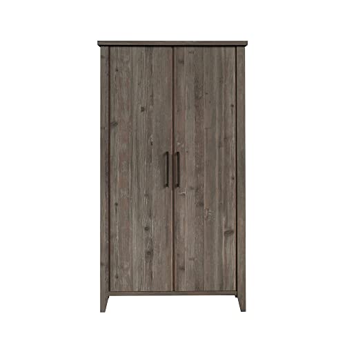 Sauder Summitt Station Storage Cabinet, L: 35.28" x W: 17.13" x H: 63.90", Pebble Pine
