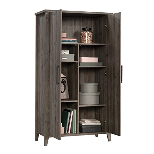 Sauder Summitt Station Storage Cabinet, L: 35.28" x W: 17.13" x H: 63.90", Pebble Pine