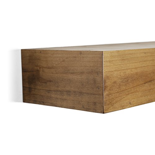 Dogberry Collections m-farm-7205-agok-none Modern Farmhouse Mantel Shelf, 72", Aged Oak