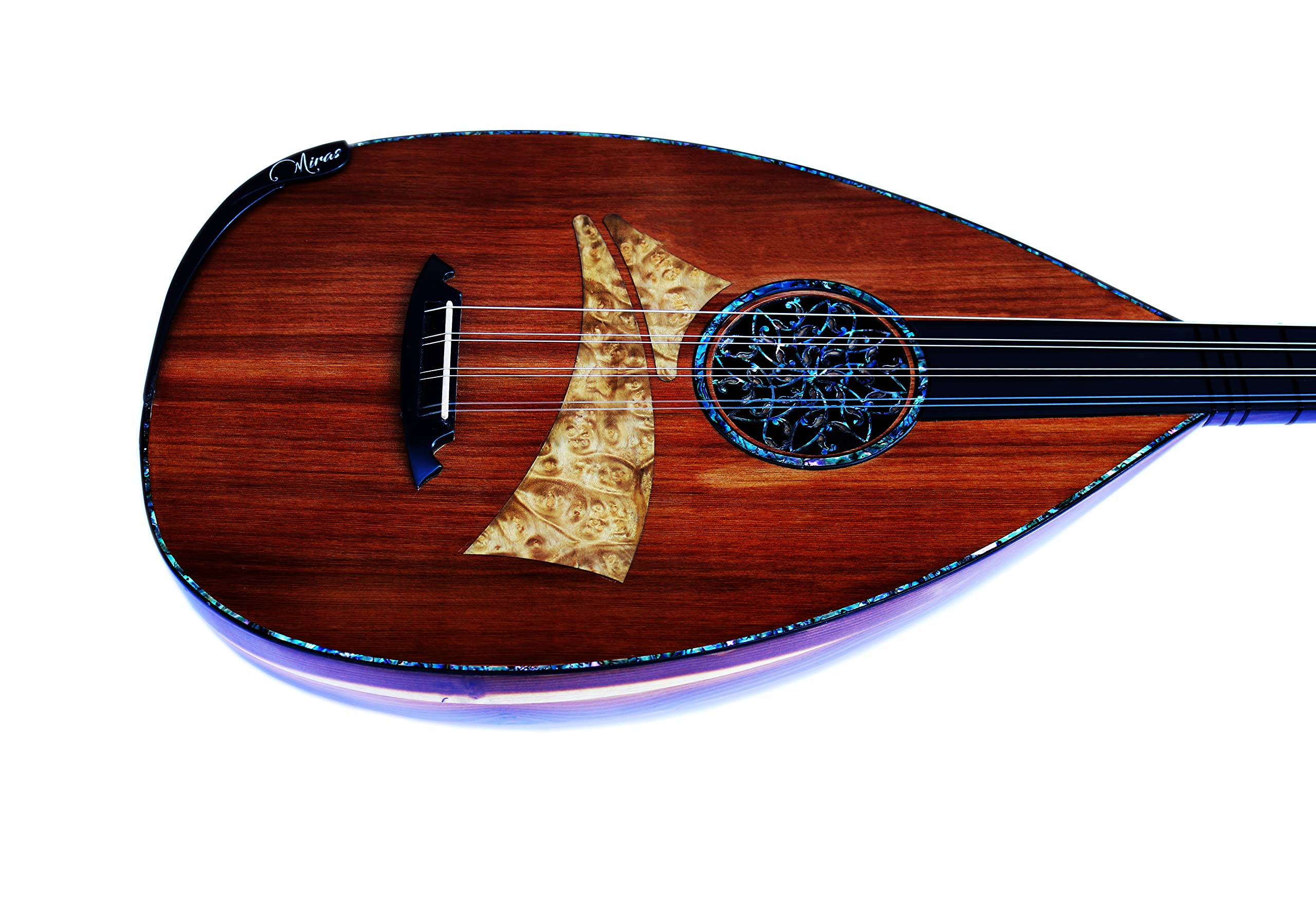 Special Turkish Louta Lute Lavta String Musical Instrument MUL-6 By Miras Lute