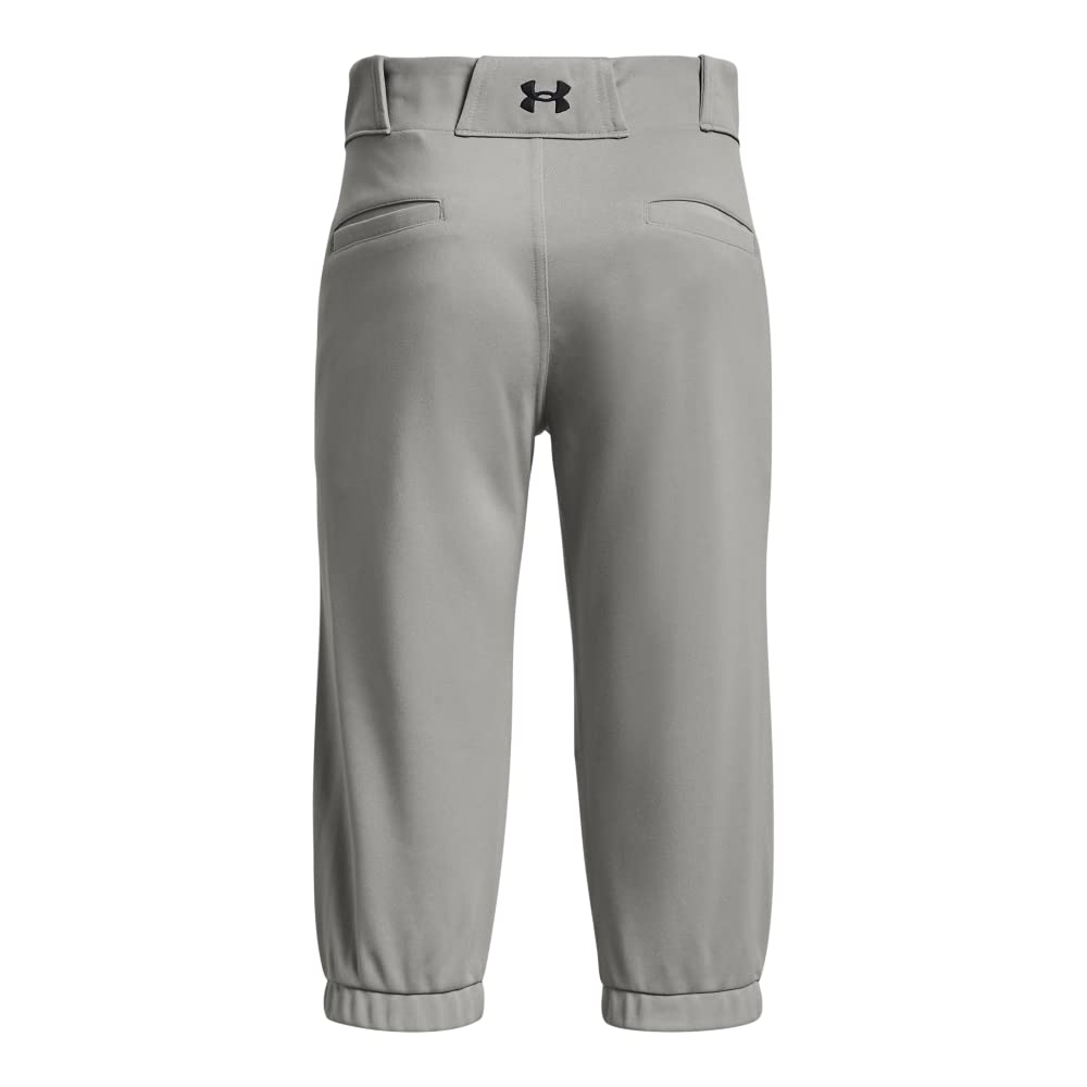 Under Armour Girls Utility Softball Pants 22, (075) Baseball Gray / / Black, Medium