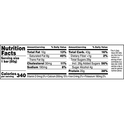 Gatorade Recover Chocolate Caramel Whey Protein Bar, 2.8 Ounce