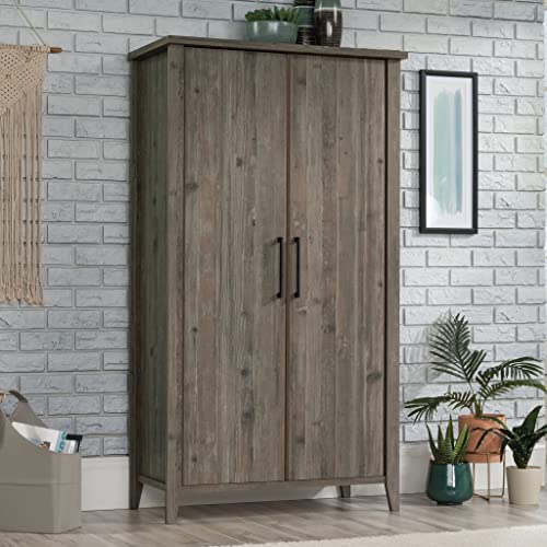 Sauder Summitt Station Storage Cabinet, L: 35.28" x W: 17.13" x H: 63.90", Pebble Pine