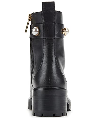Karl Lagerfeld Paris Women's Perry Fashion Bootie Boot, Black, 5.5