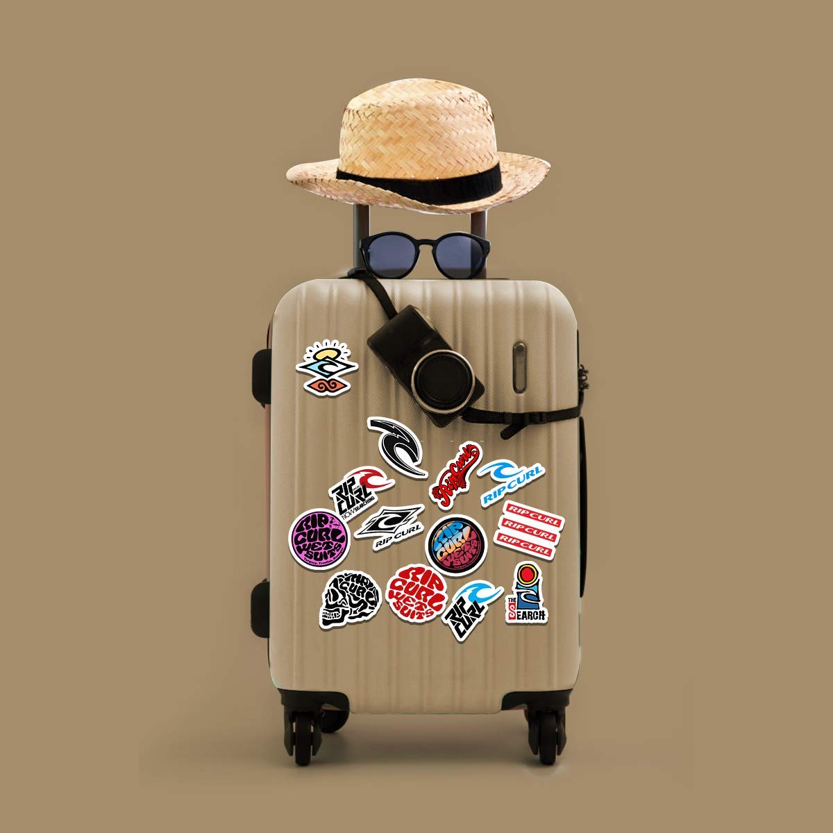 20 PCS Stickers Pack Rip Aesthetic Curl Vinyl Colorful Waterproof for Water Bottle Laptop Bumper Car Bike Luggage Guitar Skateboard